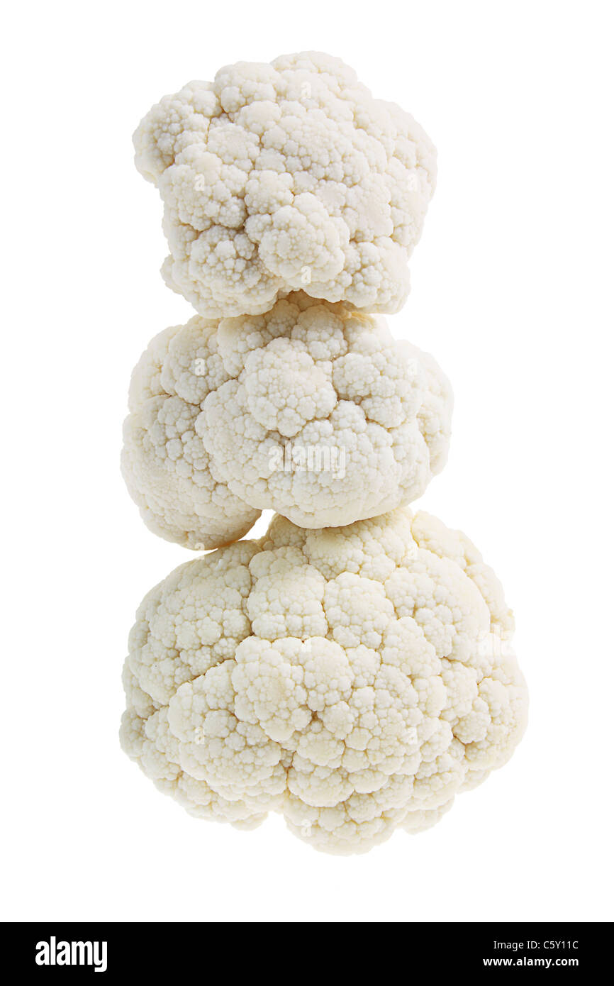 Stack of Cauliflower Stock Photo - Alamy