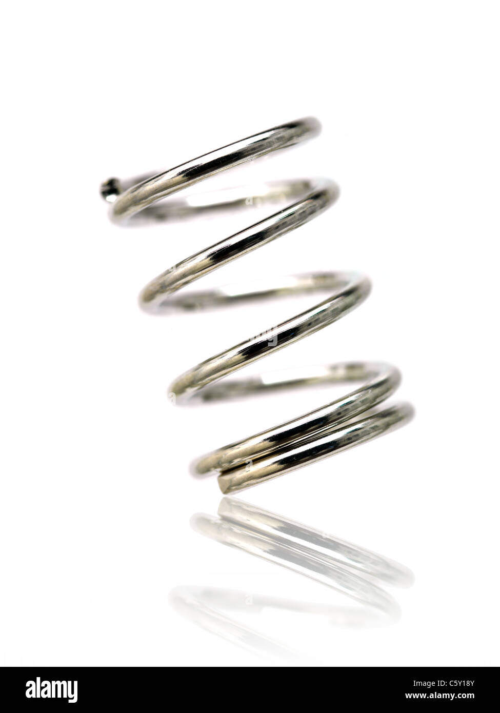 A spring isolated against a white background Stock Photo - Alamy