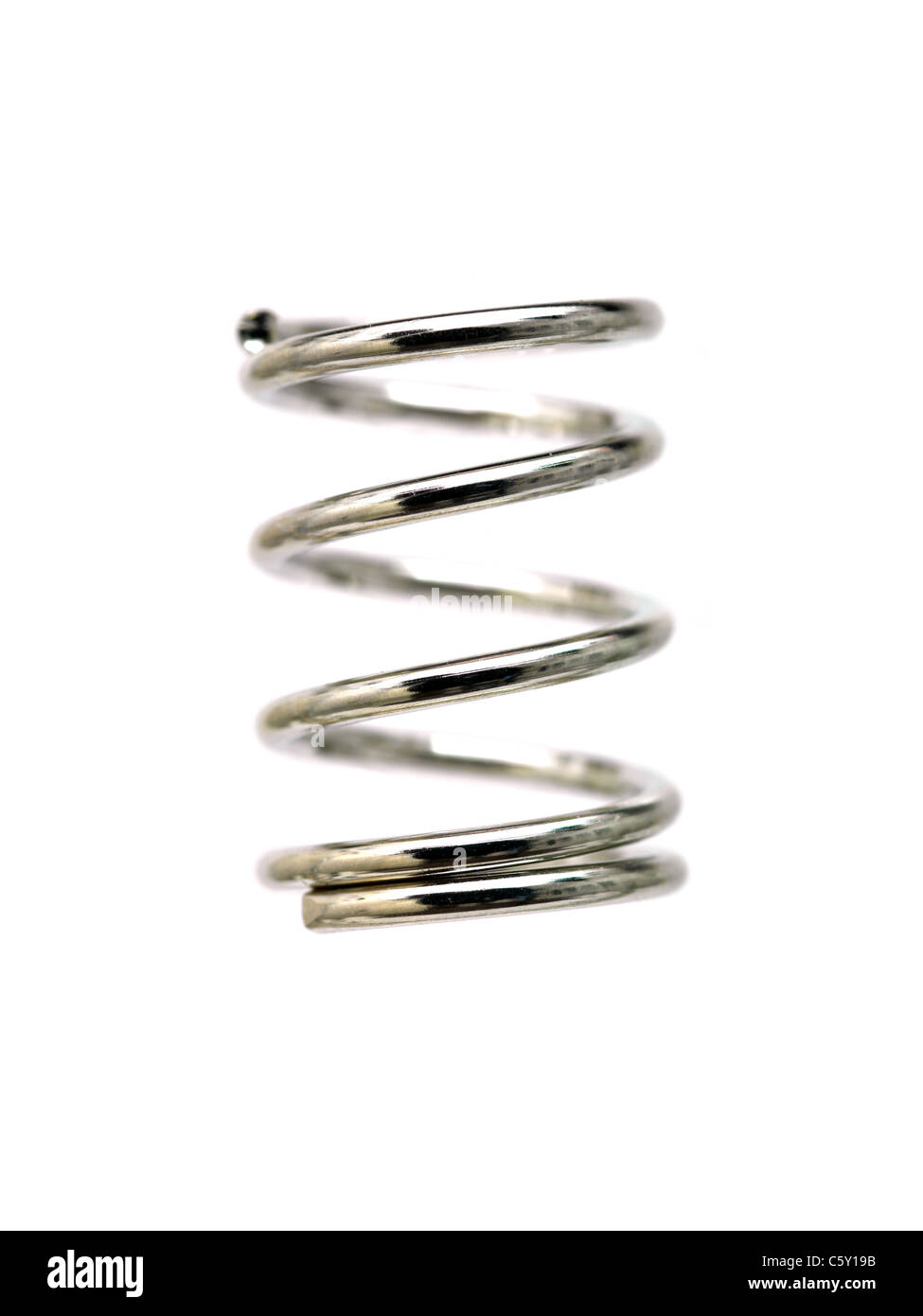 A spring isolated against a white background Stock Photo - Alamy