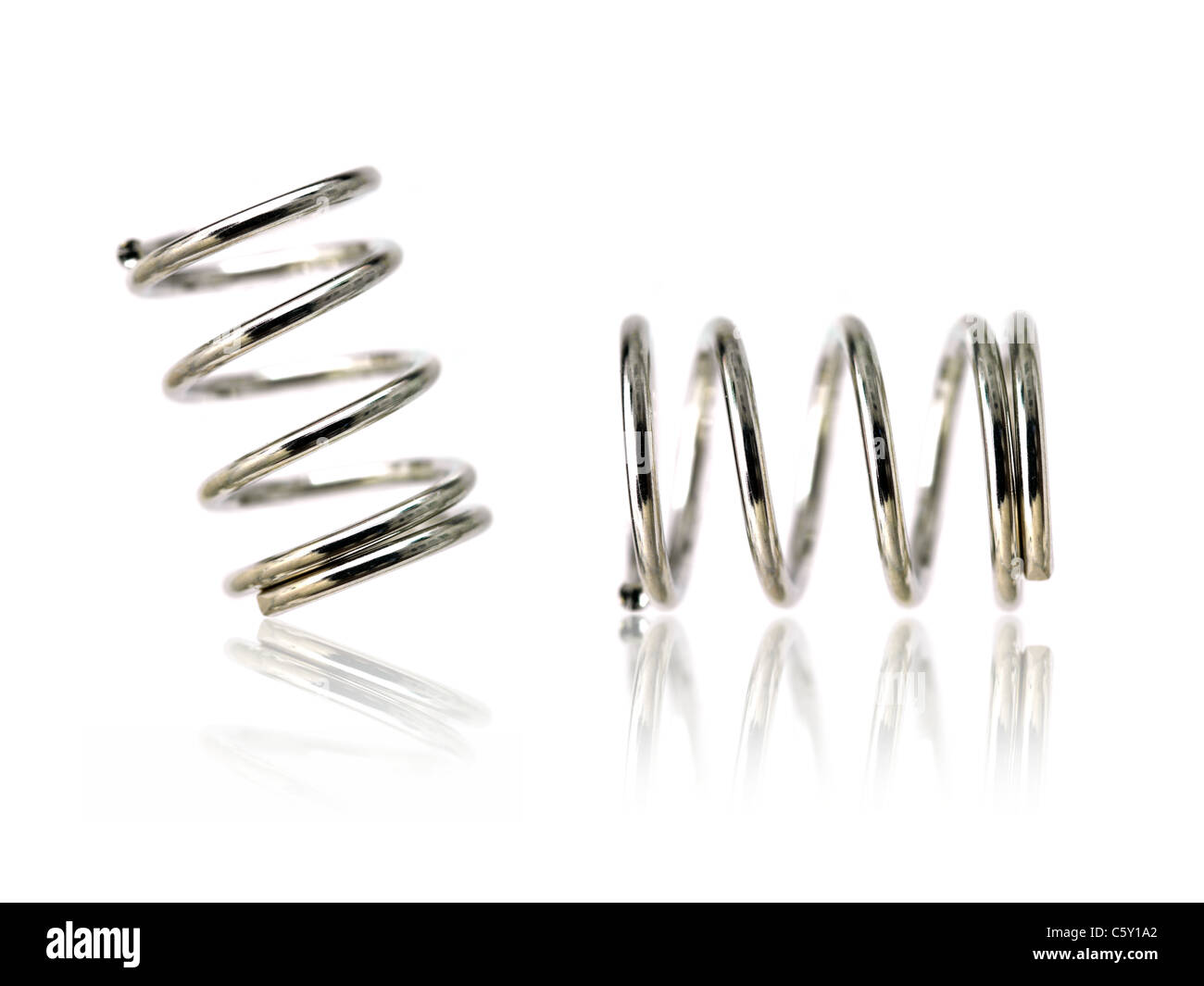 A spring isolated against a white background Stock Photo - Alamy