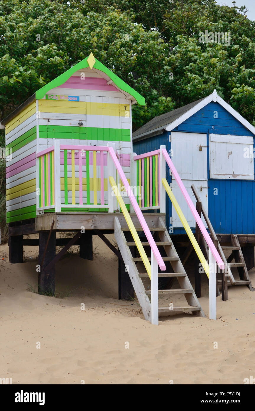 Traditional Beach Huts Stock Photo - Alamy