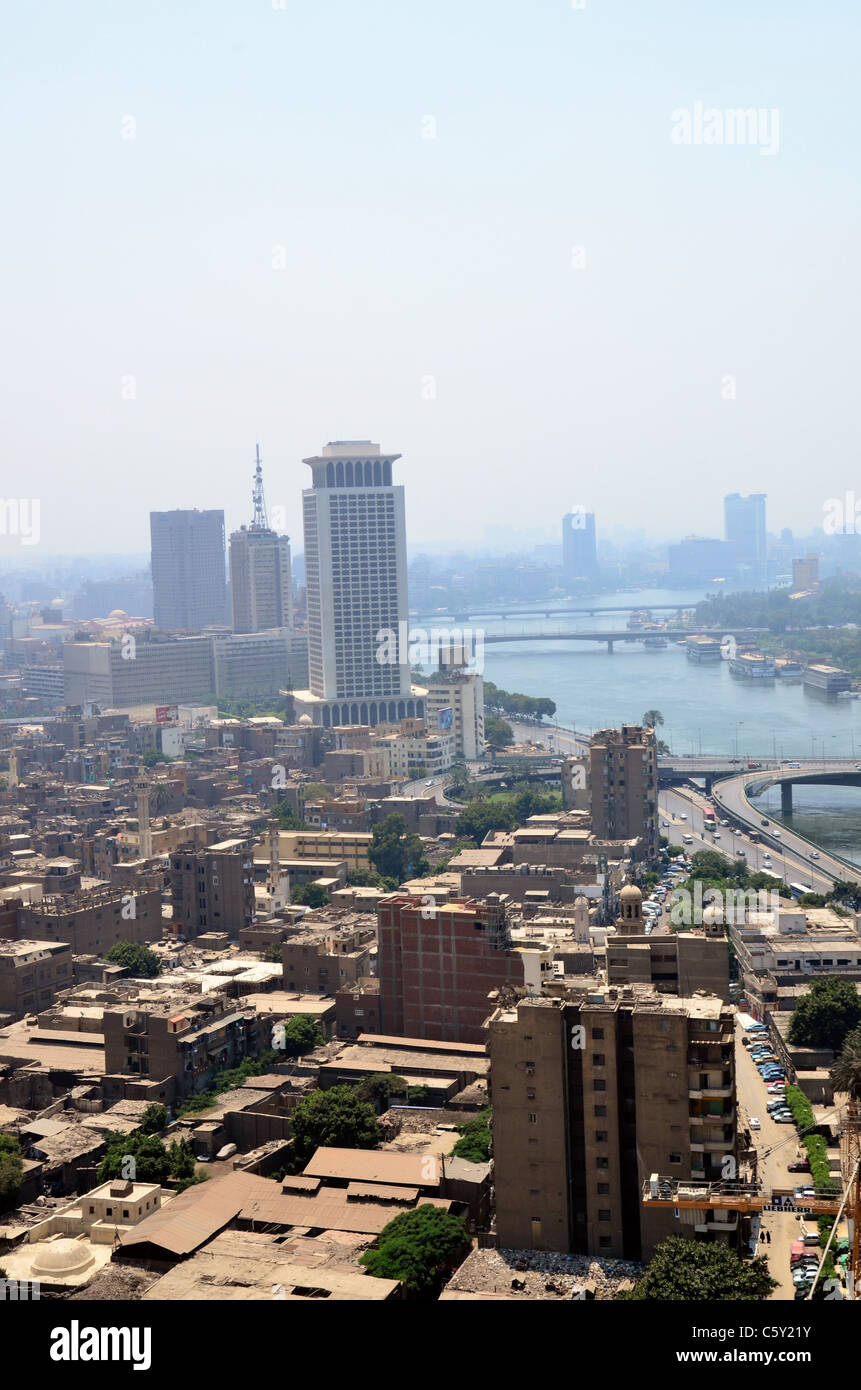 The Nile River as it flows through Egypt's capital Cairo - the world's ...