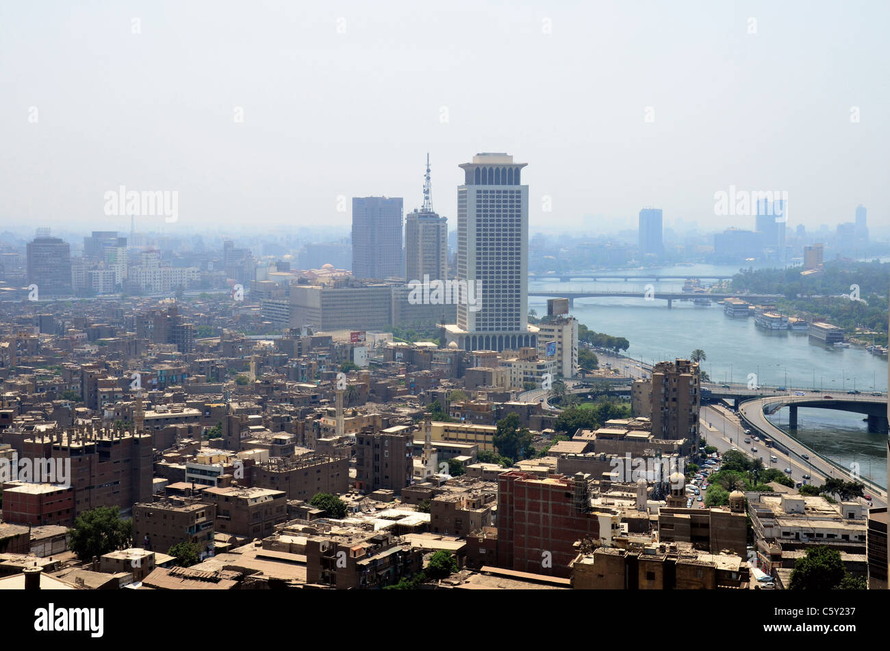 The Nile River as it flows through Egypt's capital Cairo - the world's ...