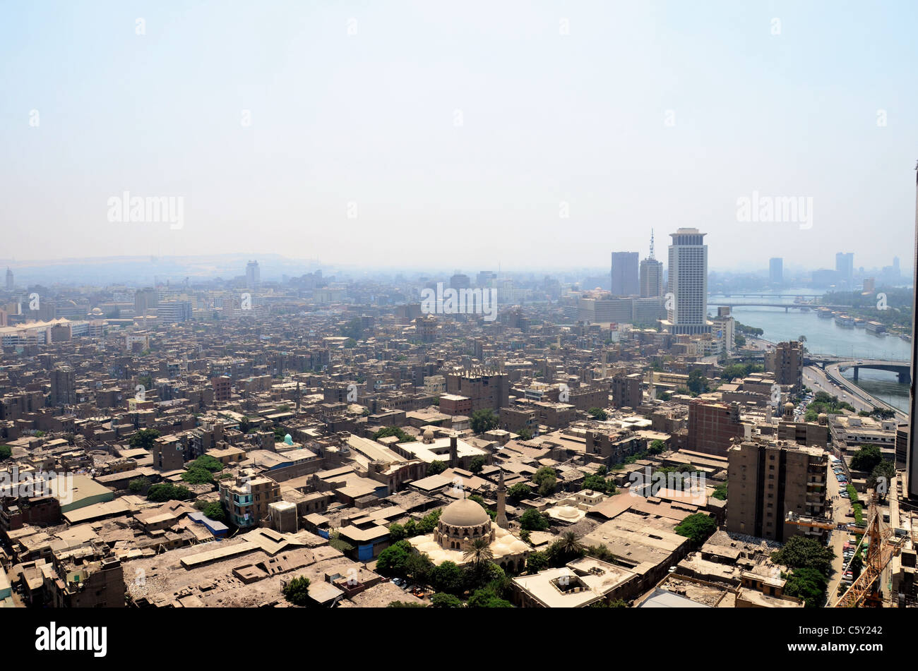 The Nile River as it flows through Egypt's capital Cairo - the world's ...