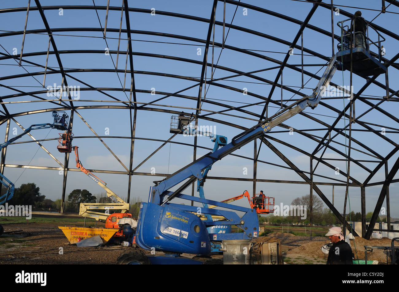 Welding . Construction of the Museum " House of Griffins " Roman city ...