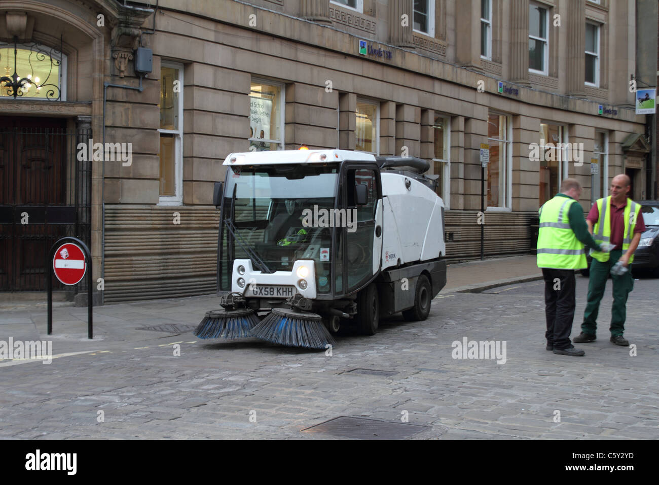 street sweeper york motorised Stock Photo - Alamy