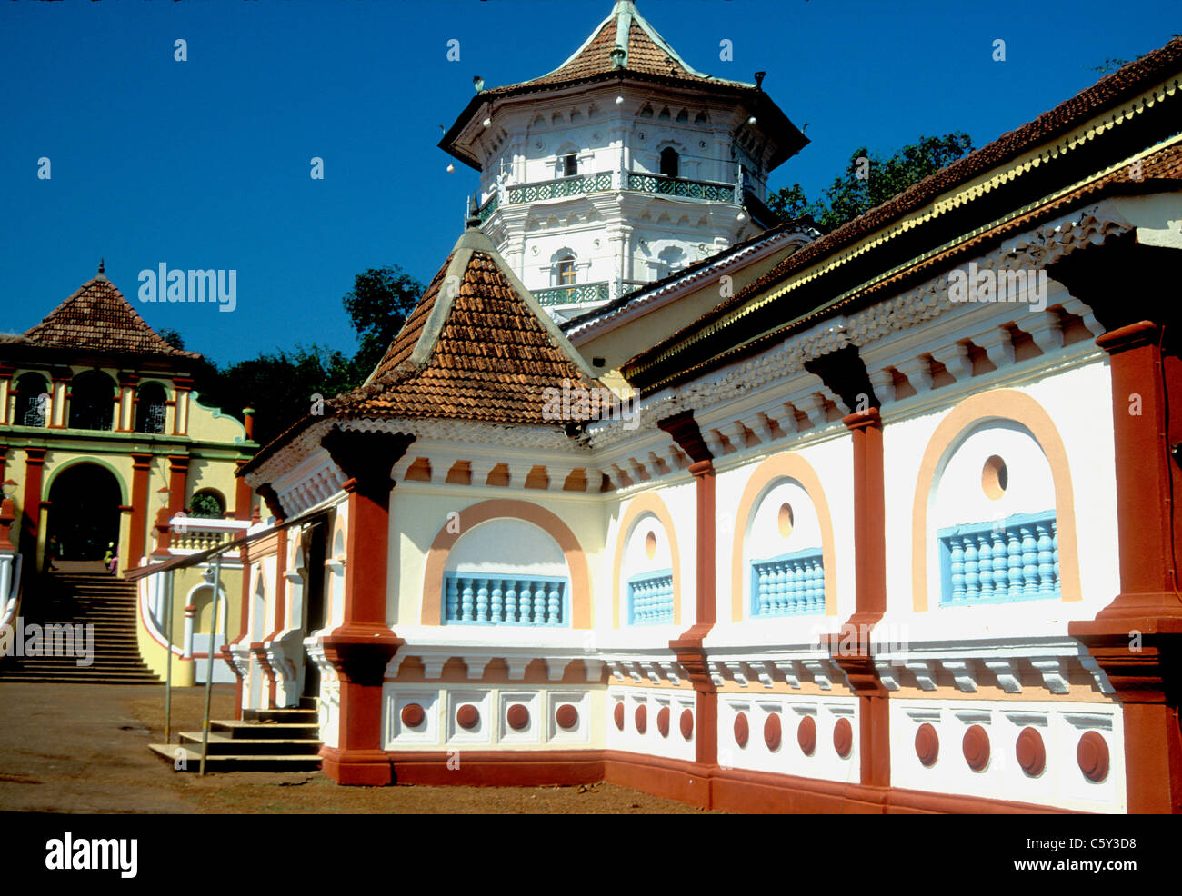 Sri Shantadurga Temple in Goa, India Stock Photo - Alamy