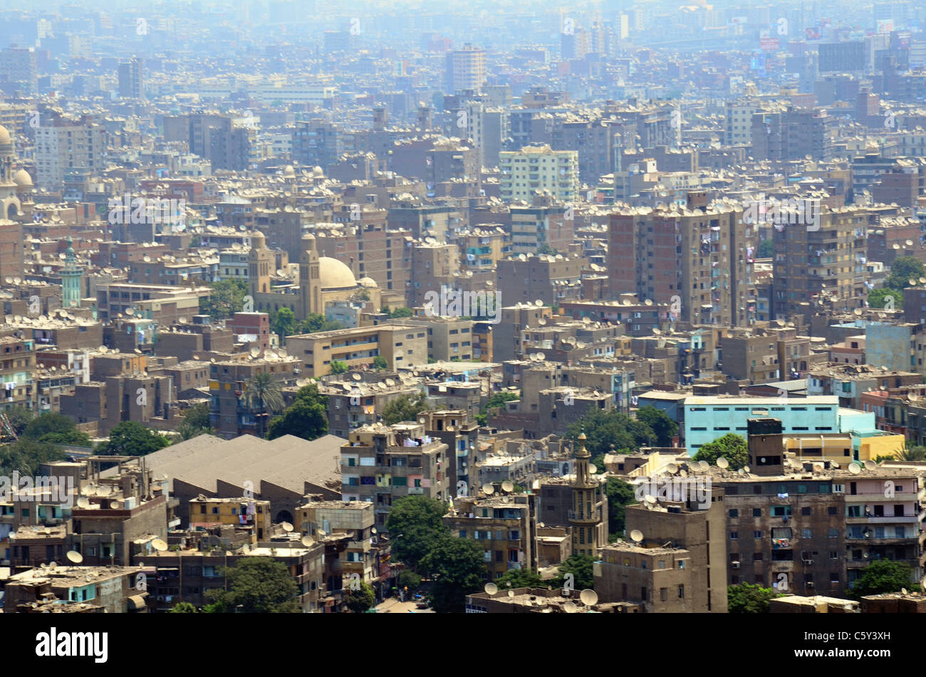 Cairo Panoramas taken from the inner city quarter of Bulaq showing the ...