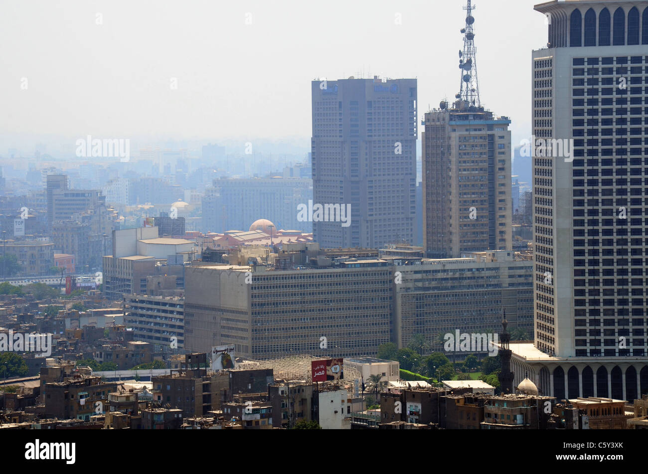 Cairo Panoramas taken from the inner city quarter of Bulaq showing the ...