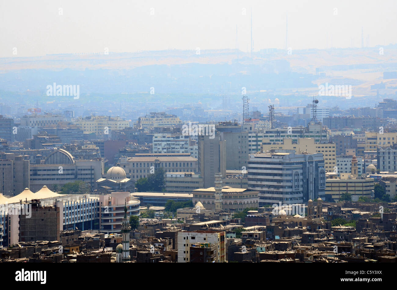 Cairo Panoramas taken from the inner city quarter of Bulaq showing the ...