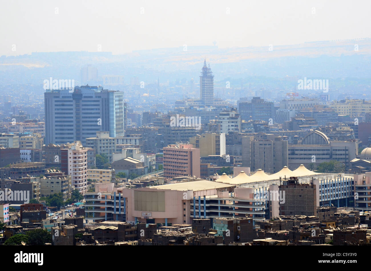 Cairo Panoramas taken from the inner city quarter of Bulaq showing the ...