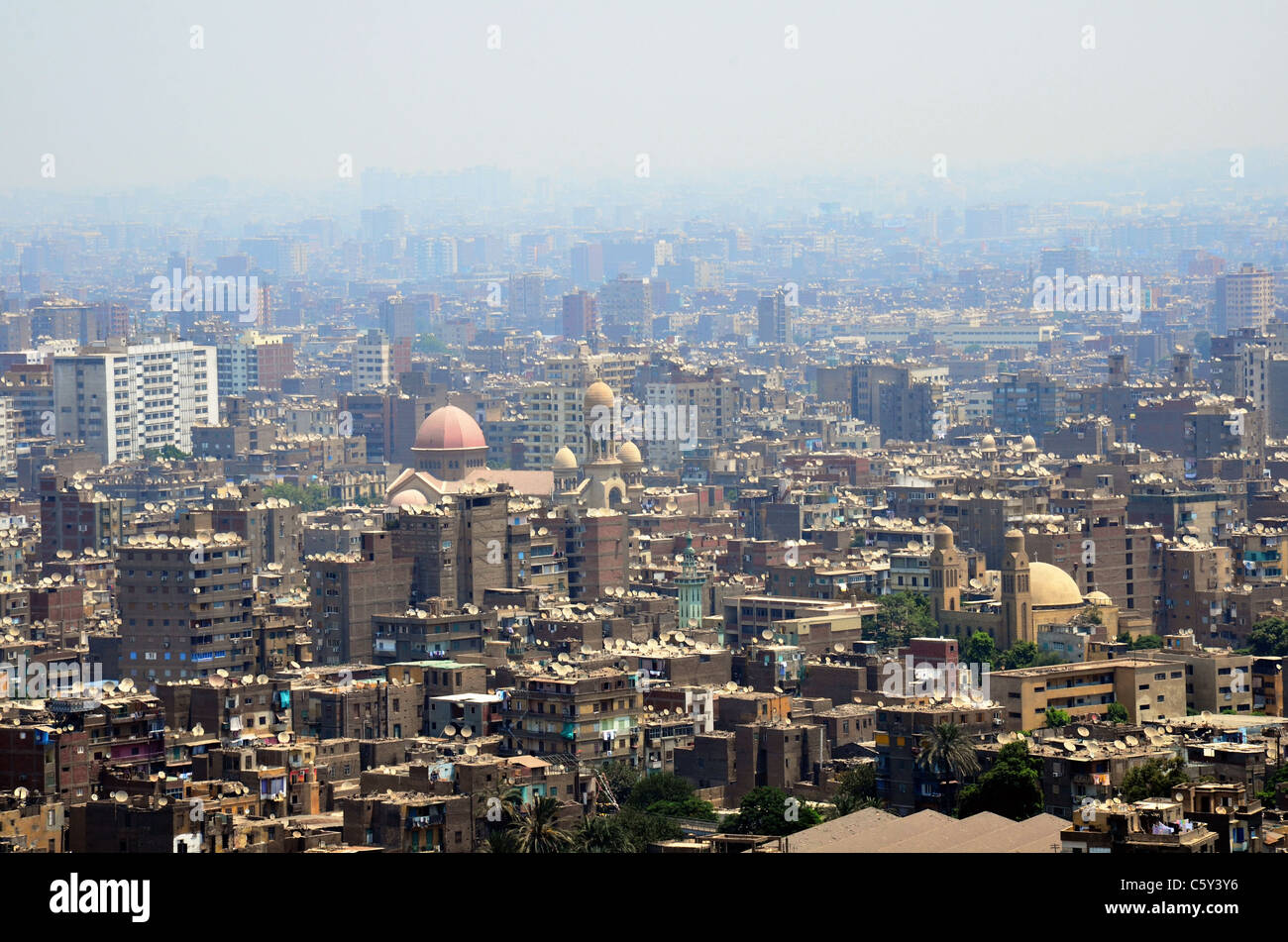 Cairo Panoramas taken from the inner city quarter of Bulaq showing the ...