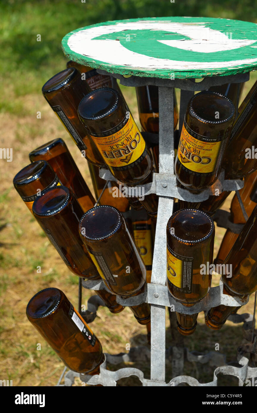 A stack of Coreff Blonde beer bottles, Brittany FR Stock Photo - Alamy