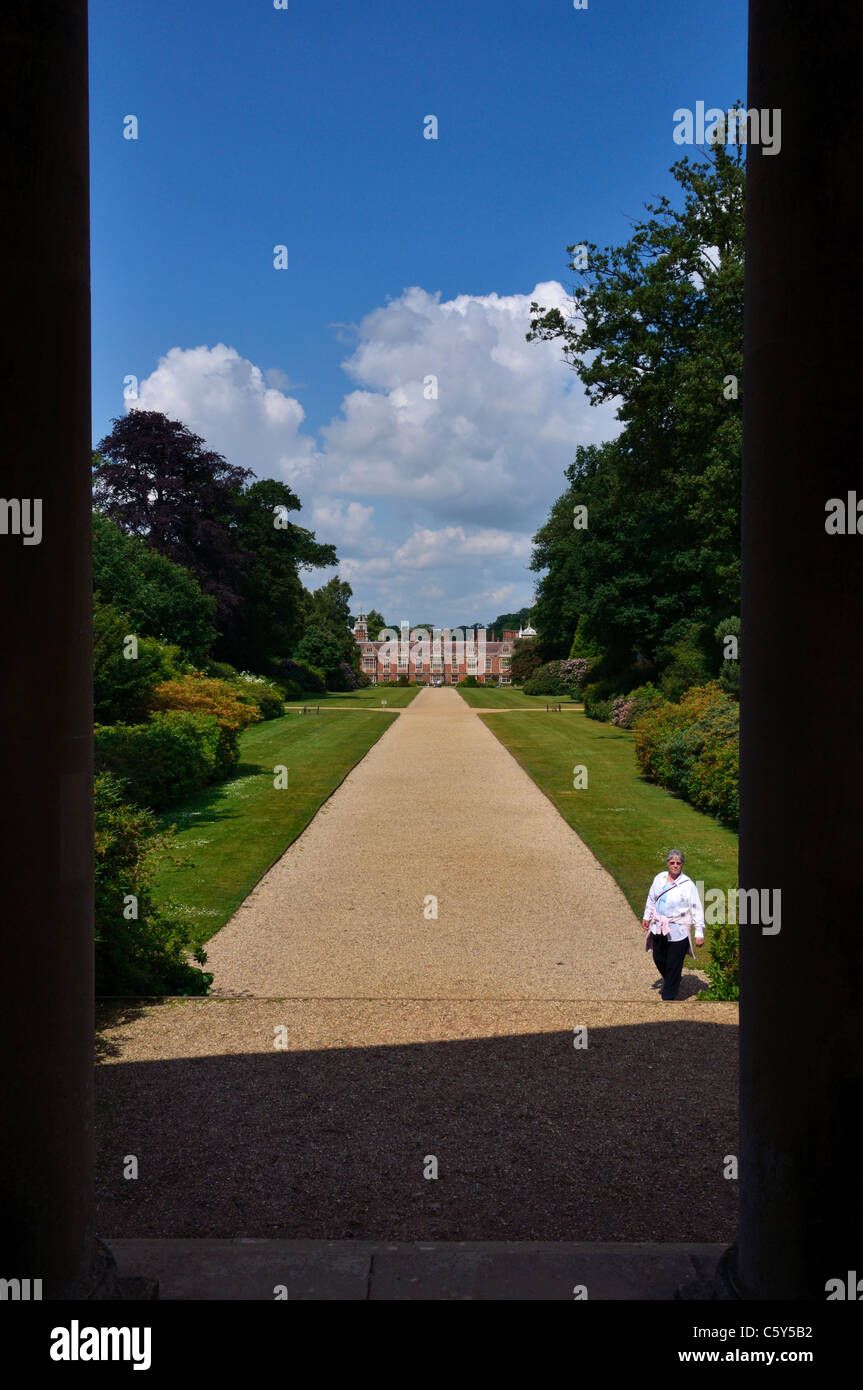 Blickling Hall from the Temple Walk Stock Photo - Alamy