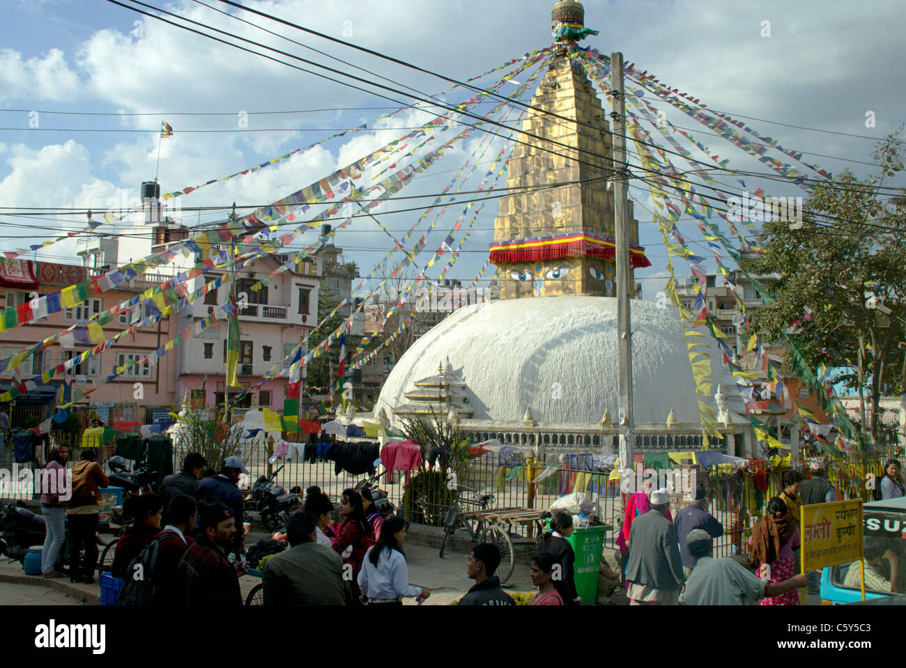 Boudhanath Stupa, Kathmandu, Nepal Stock Photo - Alamy