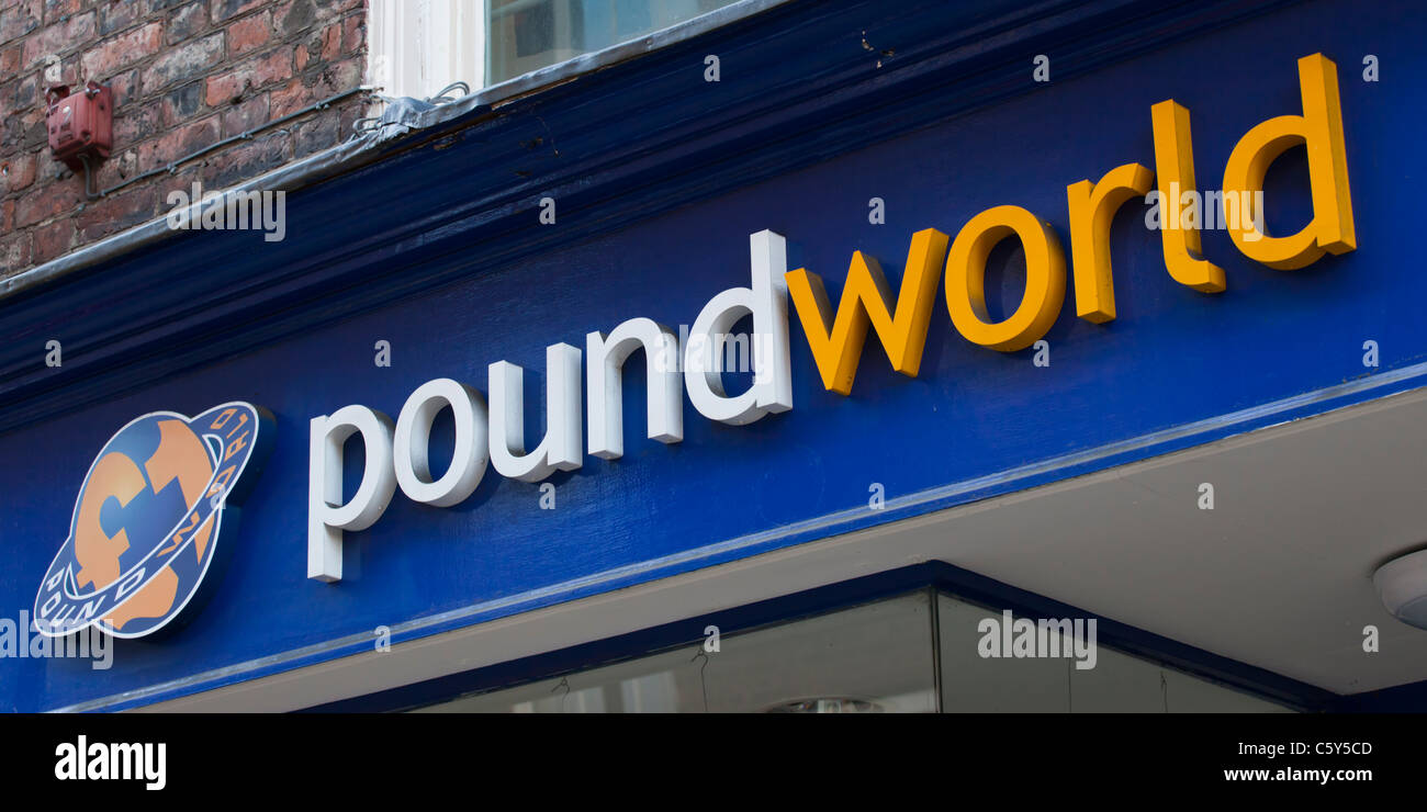 Poundworld Shop Logo High Resolution Stock Photography and Images - Alamy