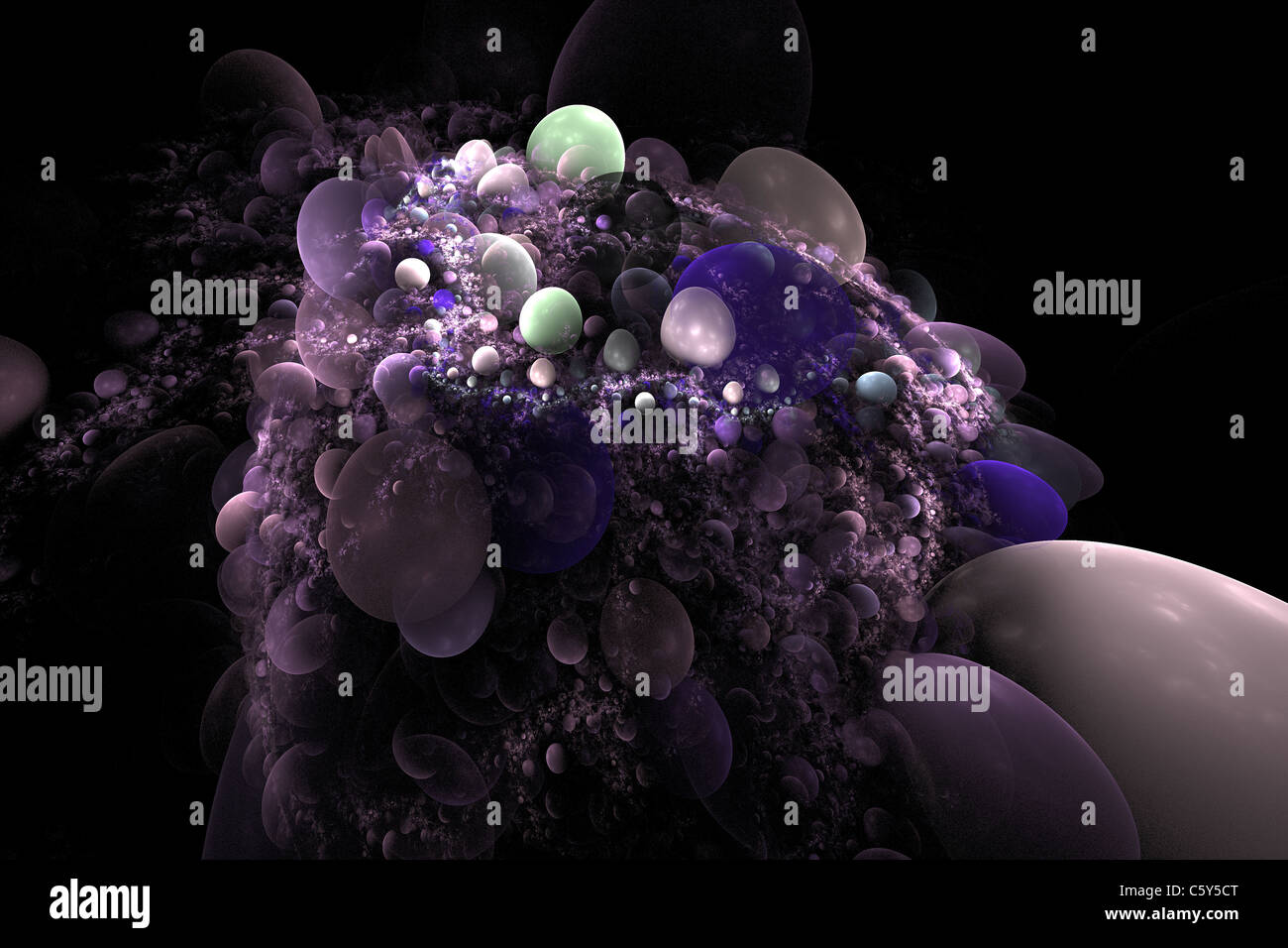 Abstract 3D a background from multi-colored full-spheres of the various ...