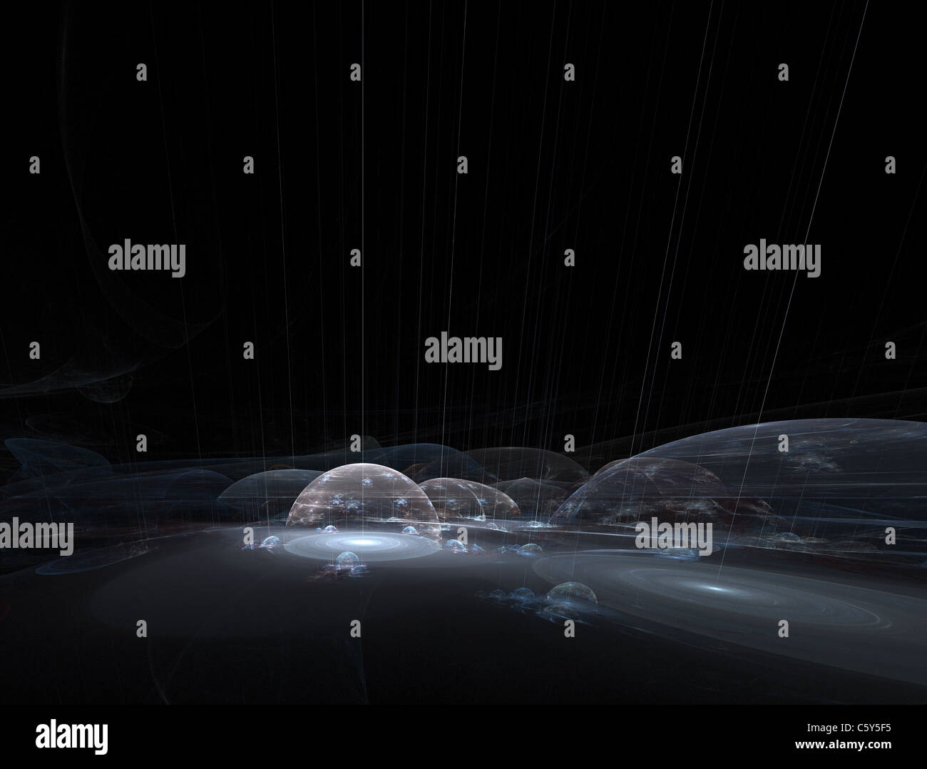 Abstract 3D a background from multi-colored full-spheres of the various ...