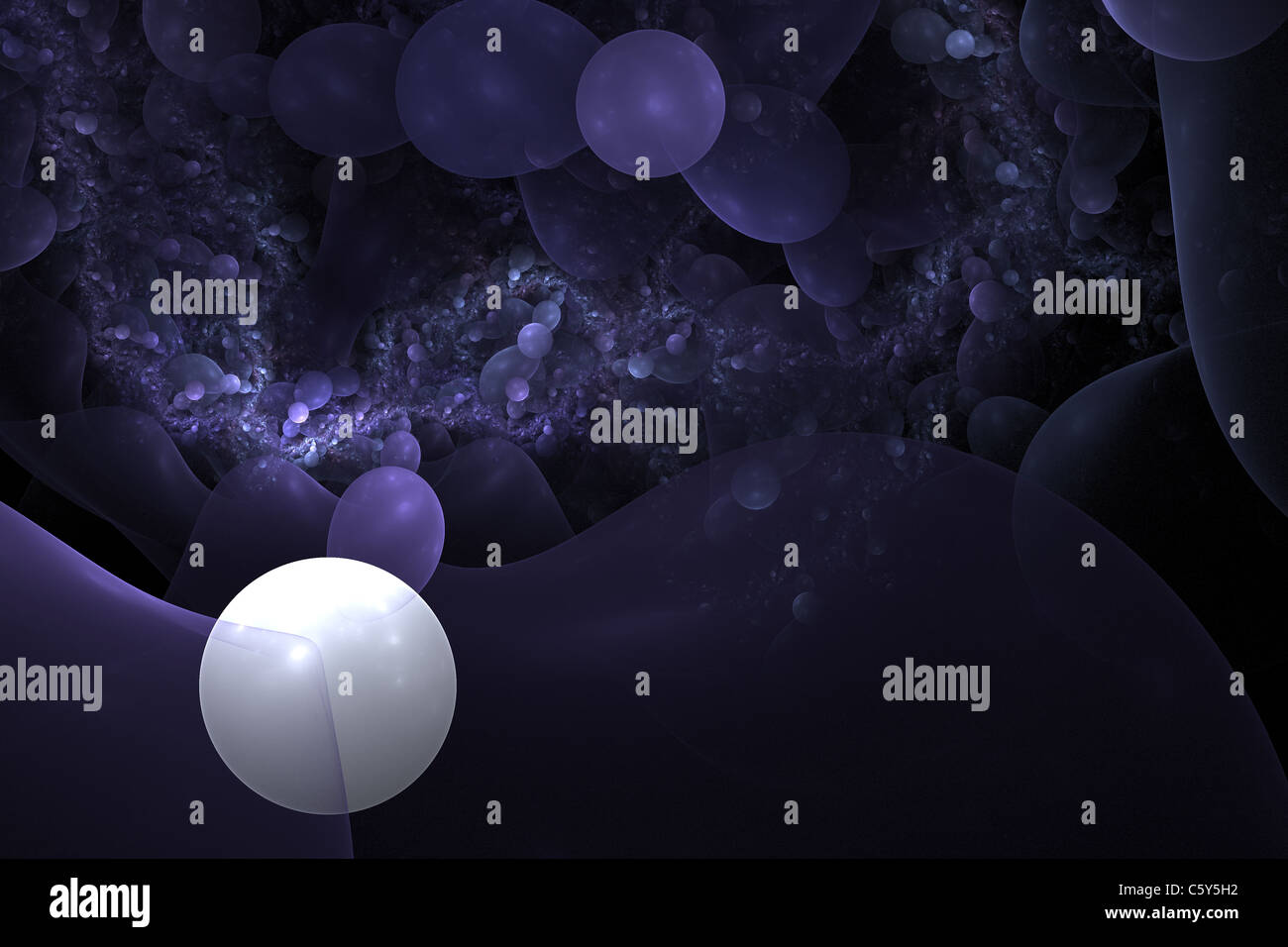 Abstract 3D a background from multi-colored full-spheres of the various ...