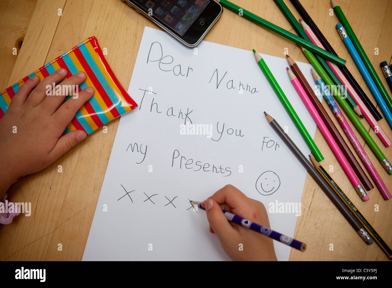 Handwritten Letter Child High Resolution Stock Photography and Images ...