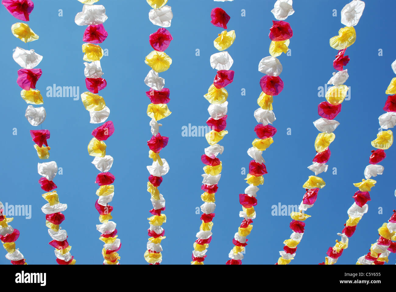 Red festoon style hi-res stock photography and images - Alamy