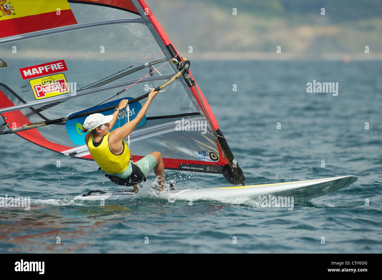 Marina Alabau (ESP), RS:X women's windsurfer, Sailing Olympic Test ...