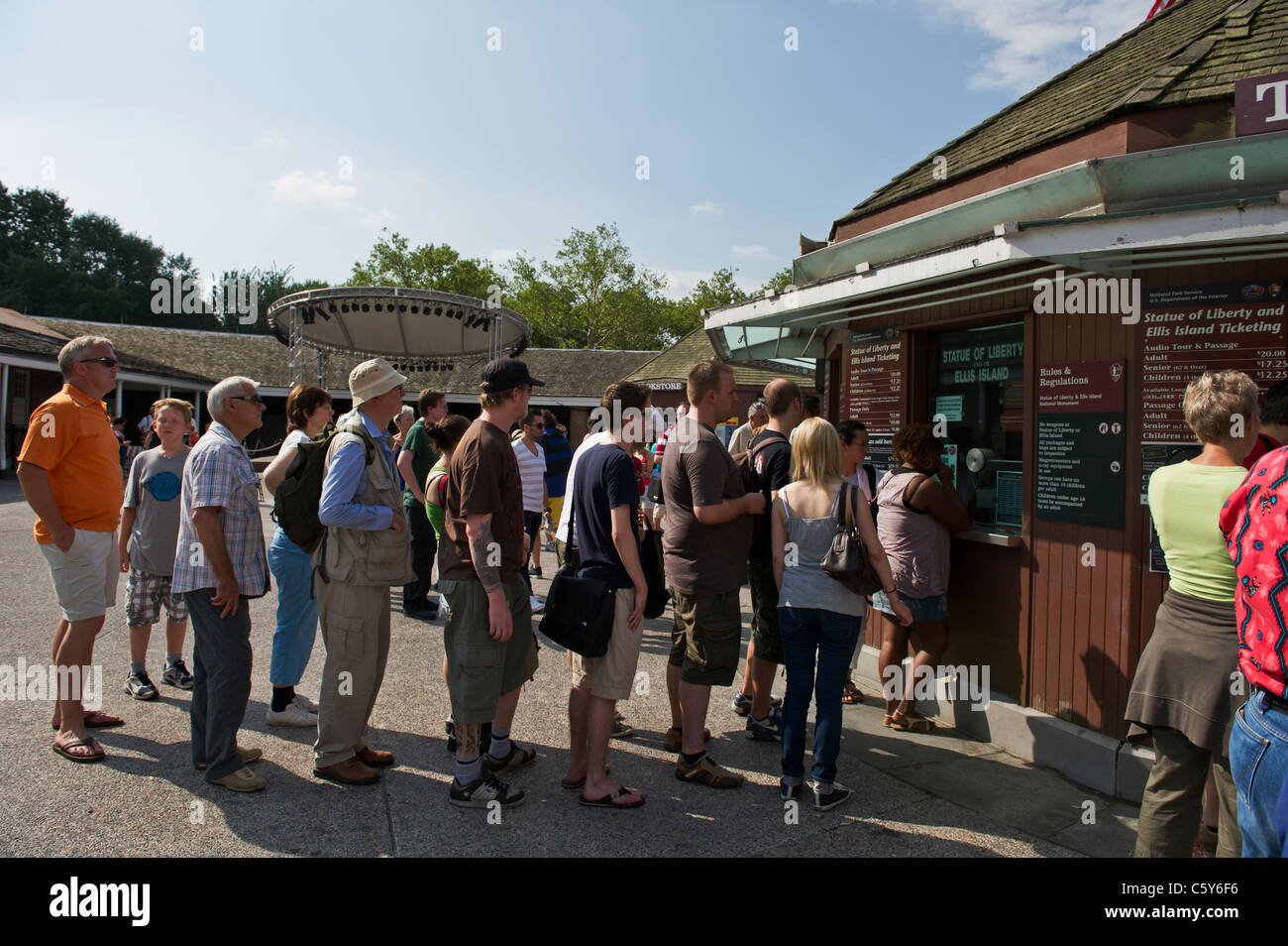 Ticket Office at Battery Park, New York, United States Stock Photo - Alamy