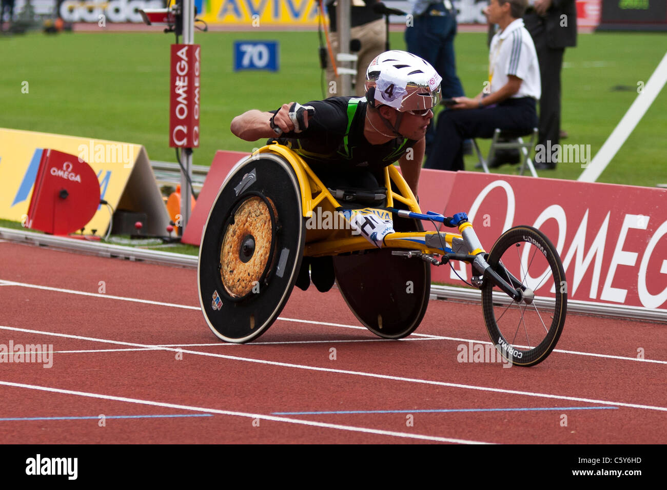 Marcel HUG, Men's 1500m T53/54, Aviva London Grand Prix, Crystal Palace ...