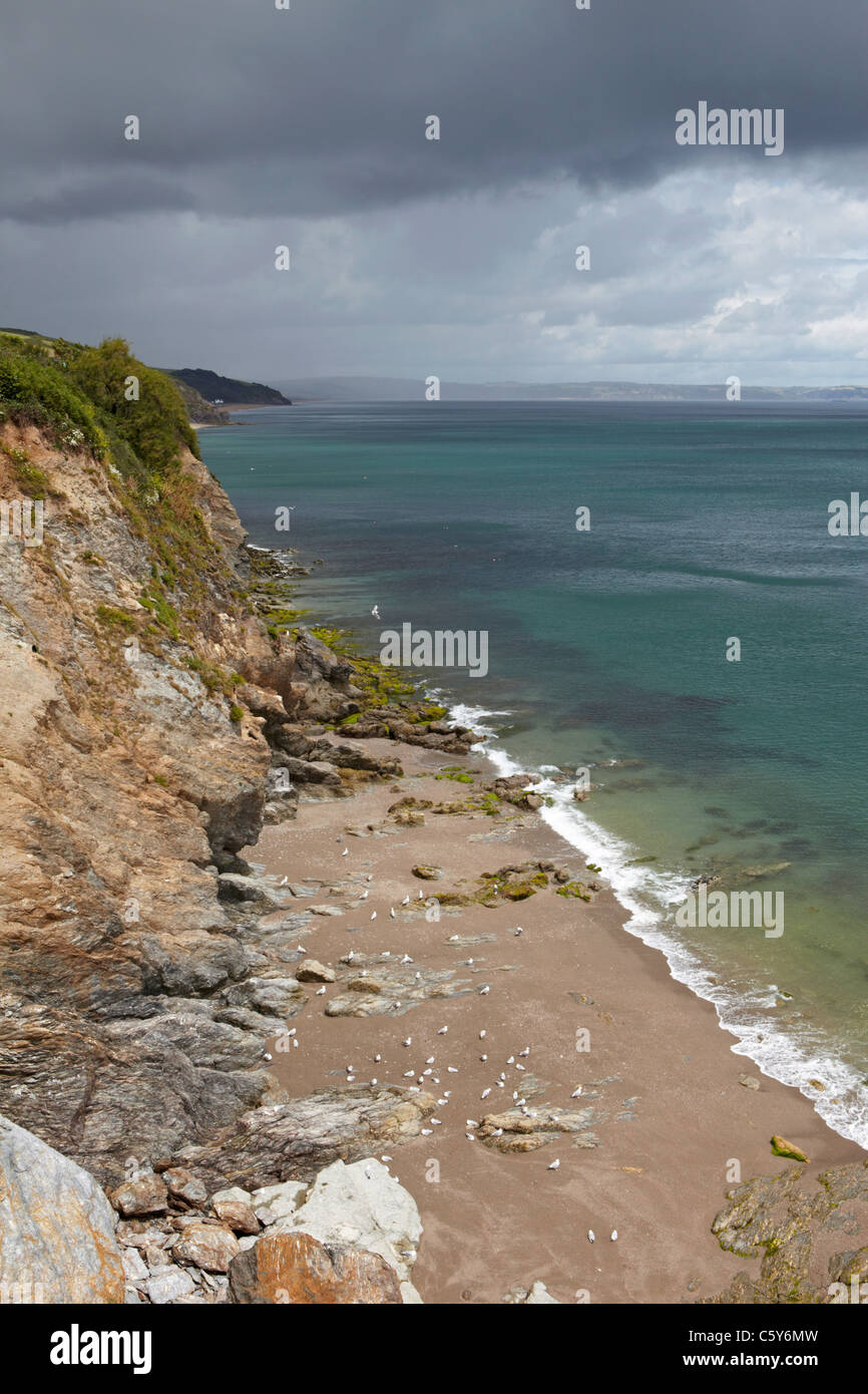 Hallsands Devon South West coast path Stock Photo - Alamy