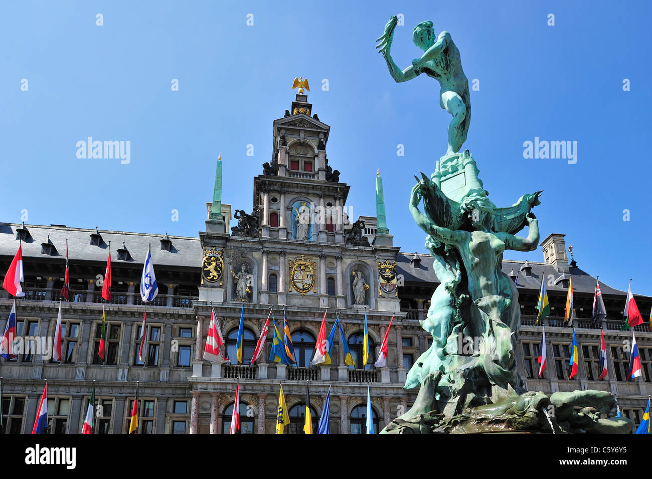 The antwerp city hall hi-res stock photography and images - Alamy