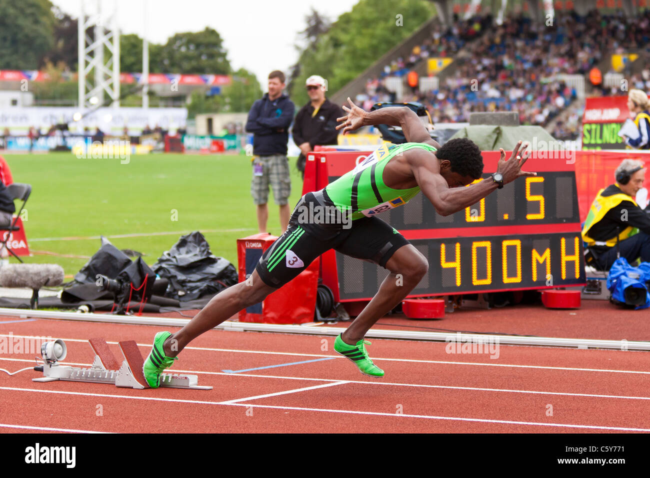 Jehue GORDON Men's 400m Hurdles, Aviva London Grand Prix, Crystal ...