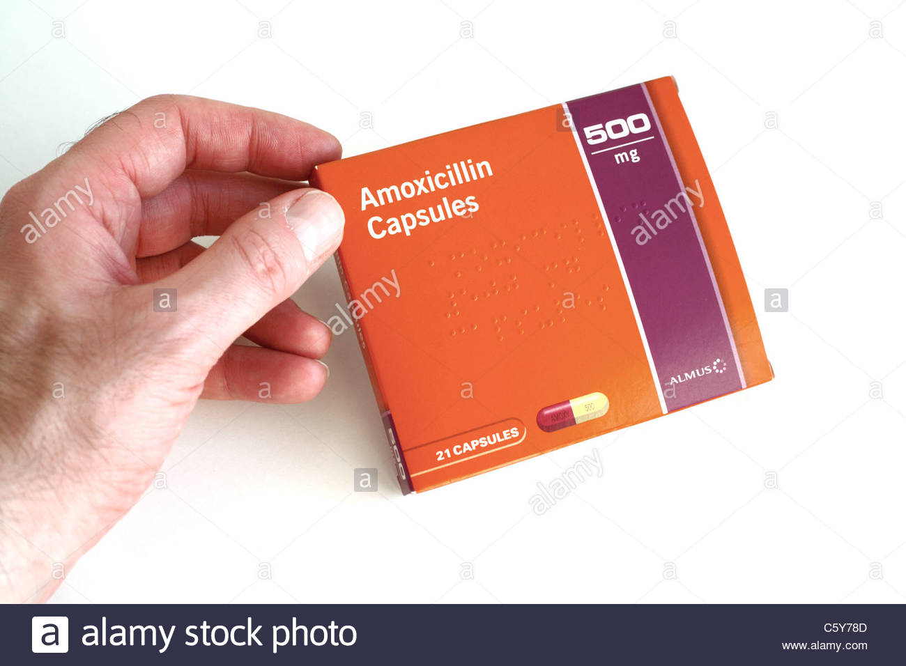 Amoxicillin 500mg capsules hi-res stock photography and images - Alamy