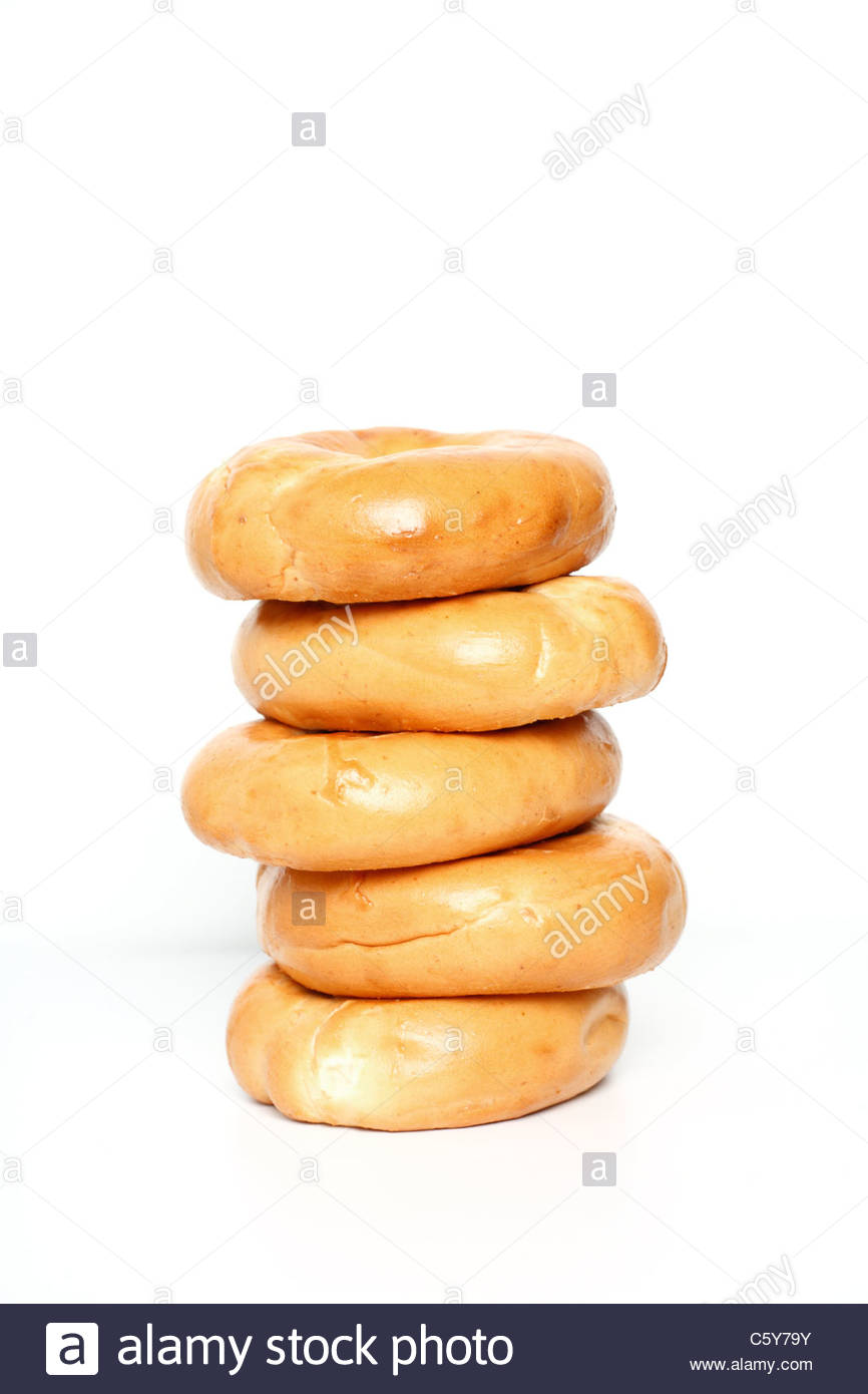 Pile of bagels Cut Out Stock Images & Pictures - Alamy