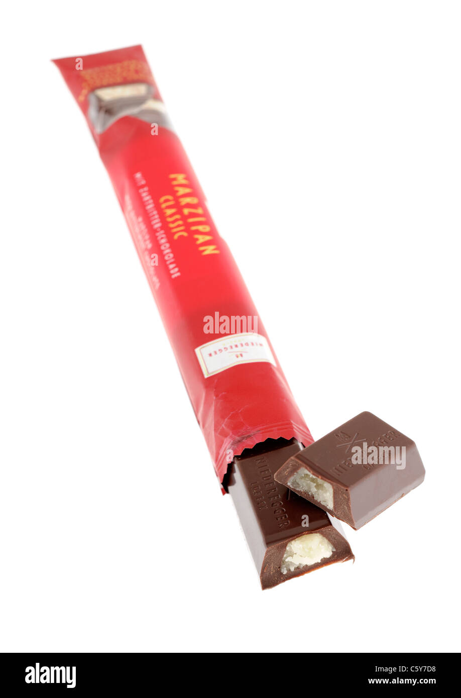 Niederegger Lubeck classic long bar of marzipan filled chocolate bar ...