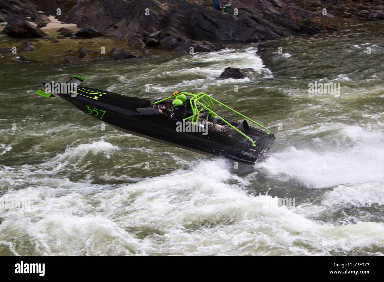 Salmon River Jet Boat race, Riggins, Idaho Stock Photo - Alamy