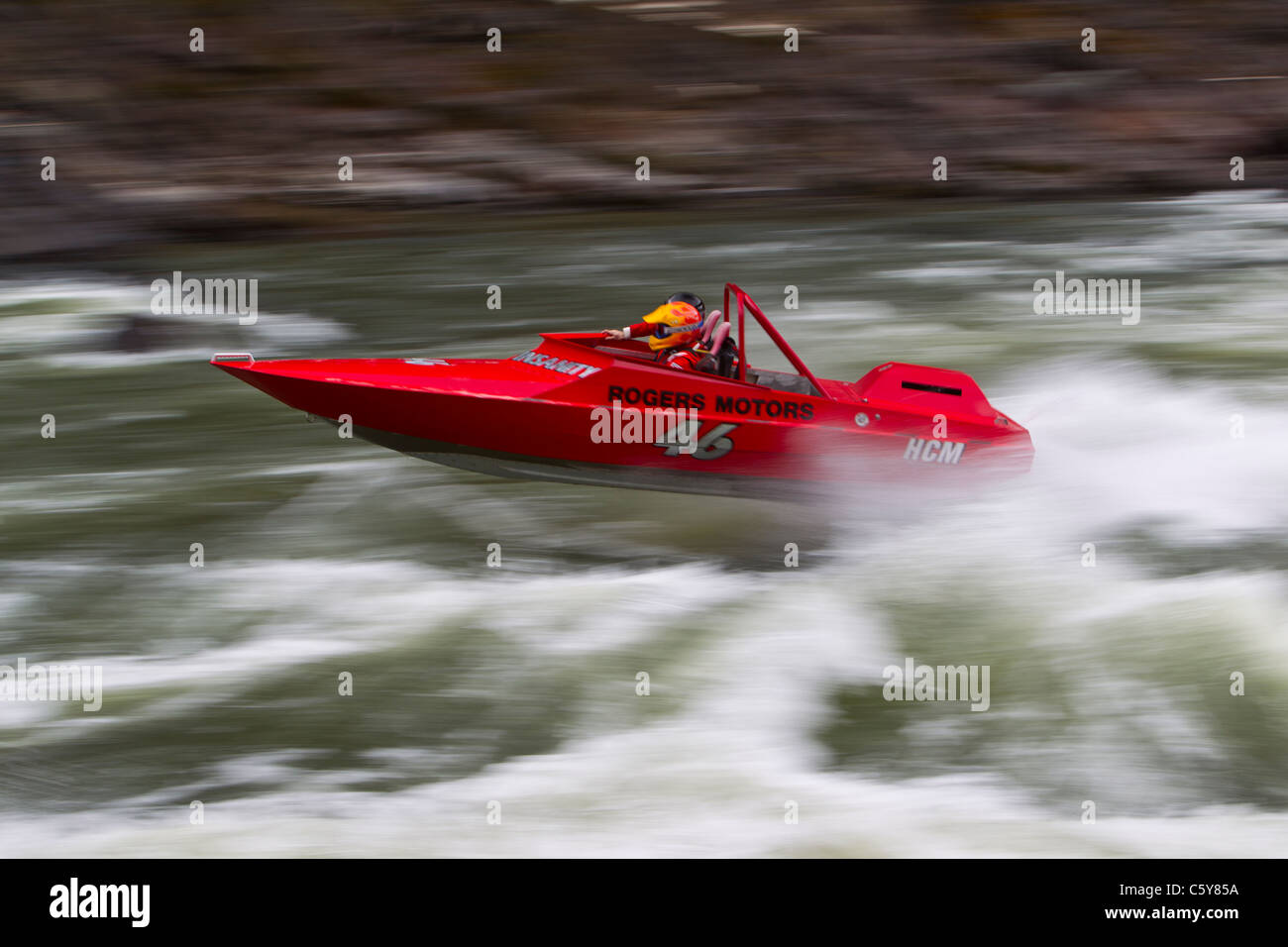 Red jet boat hi-res stock photography and images - Alamy