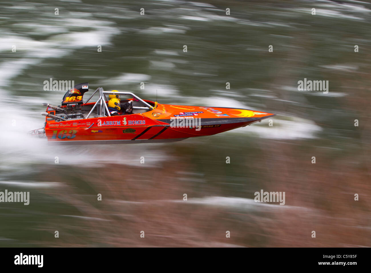 Labrum Racing, #163, powers through Time Zone rapids during the 2011 ...