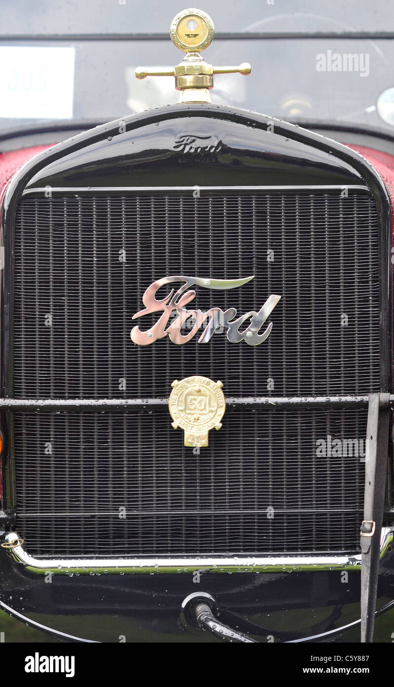 Radiator grill of a classic Ford motor car, circa 1900 Stock Photo - Alamy