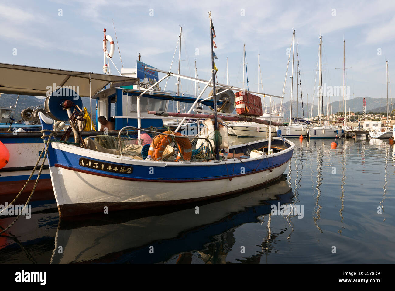 Harbor from Propriano, Corsica, France Stock Photo - Alamy