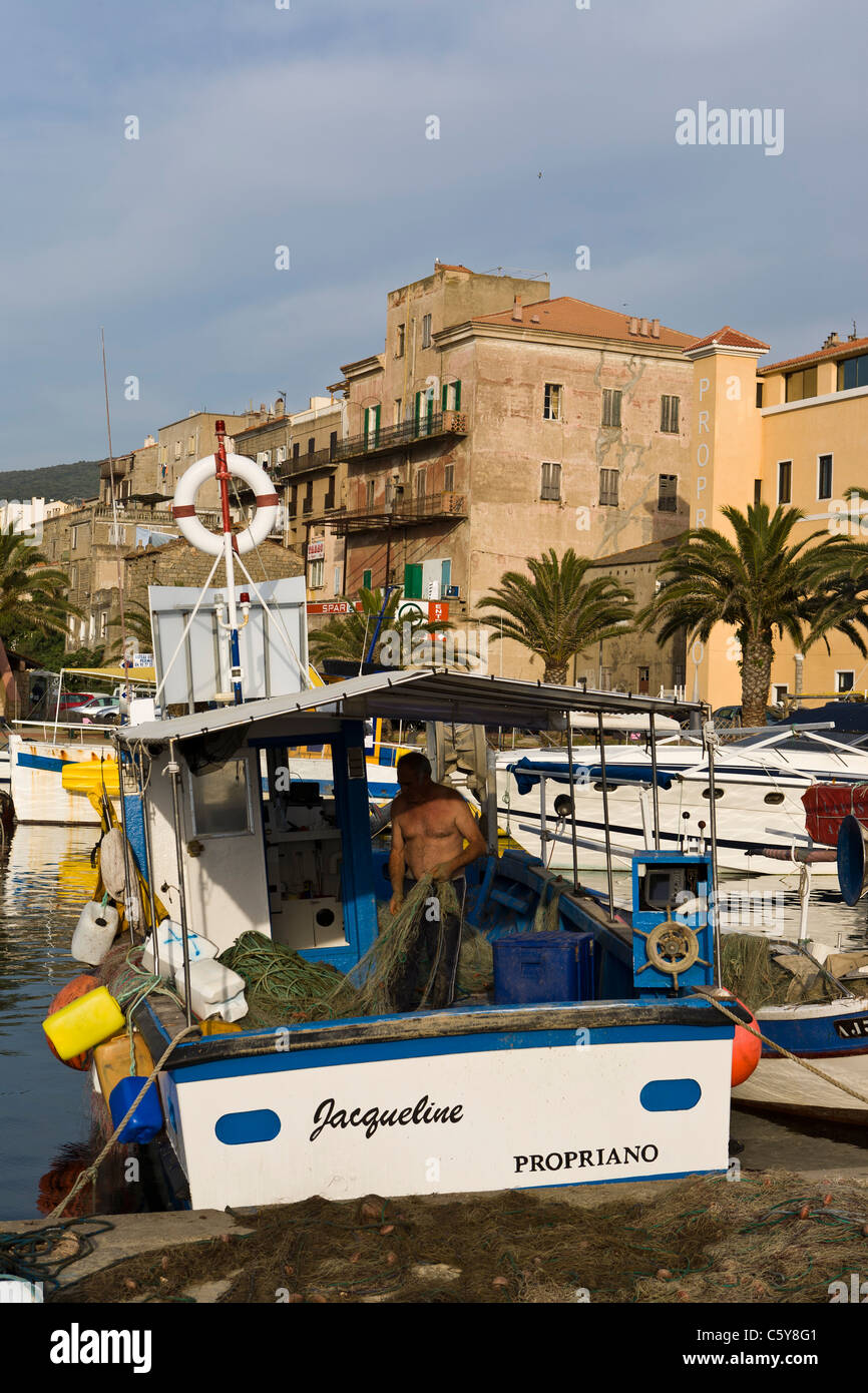 Harbor from Propriano, Corsica, France Stock Photo - Alamy