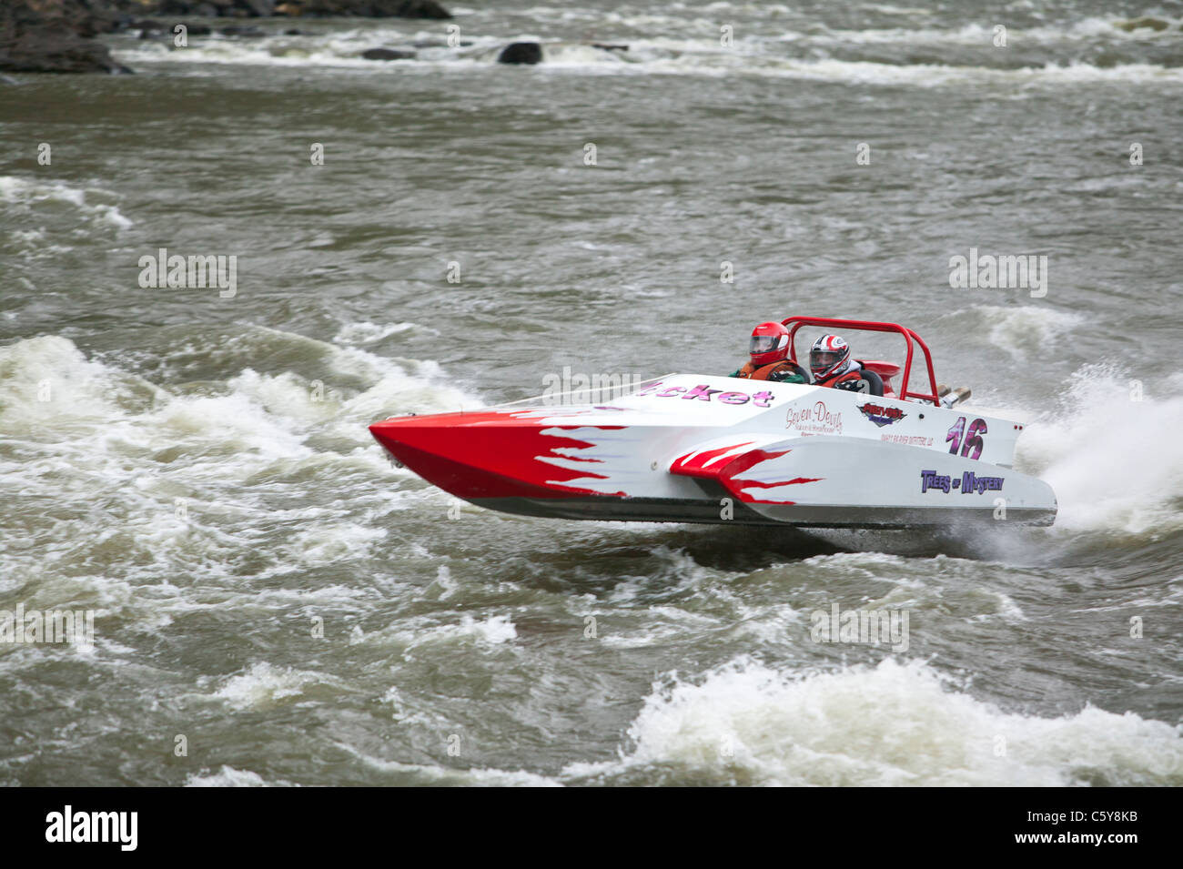 Jesse LaForest powers through Time Zone rapids in his #16 Wocket during ...