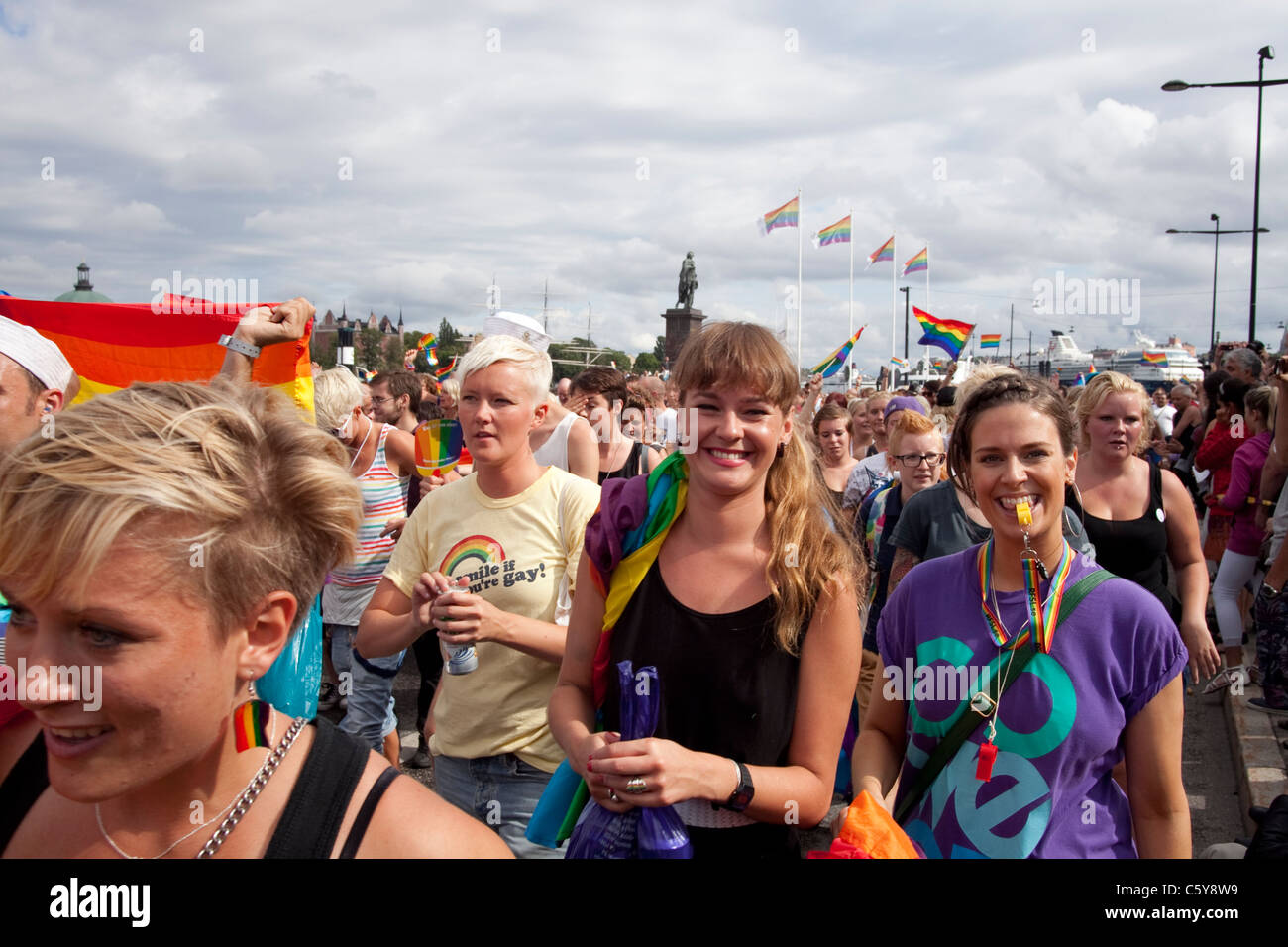 Participants at the Stockholm Pride parade 2011 Stock Photo - Alamy
