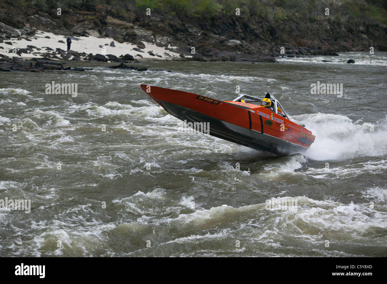 Labrum Racing, #163, powers through Time Zone rapids during the 2011 ...