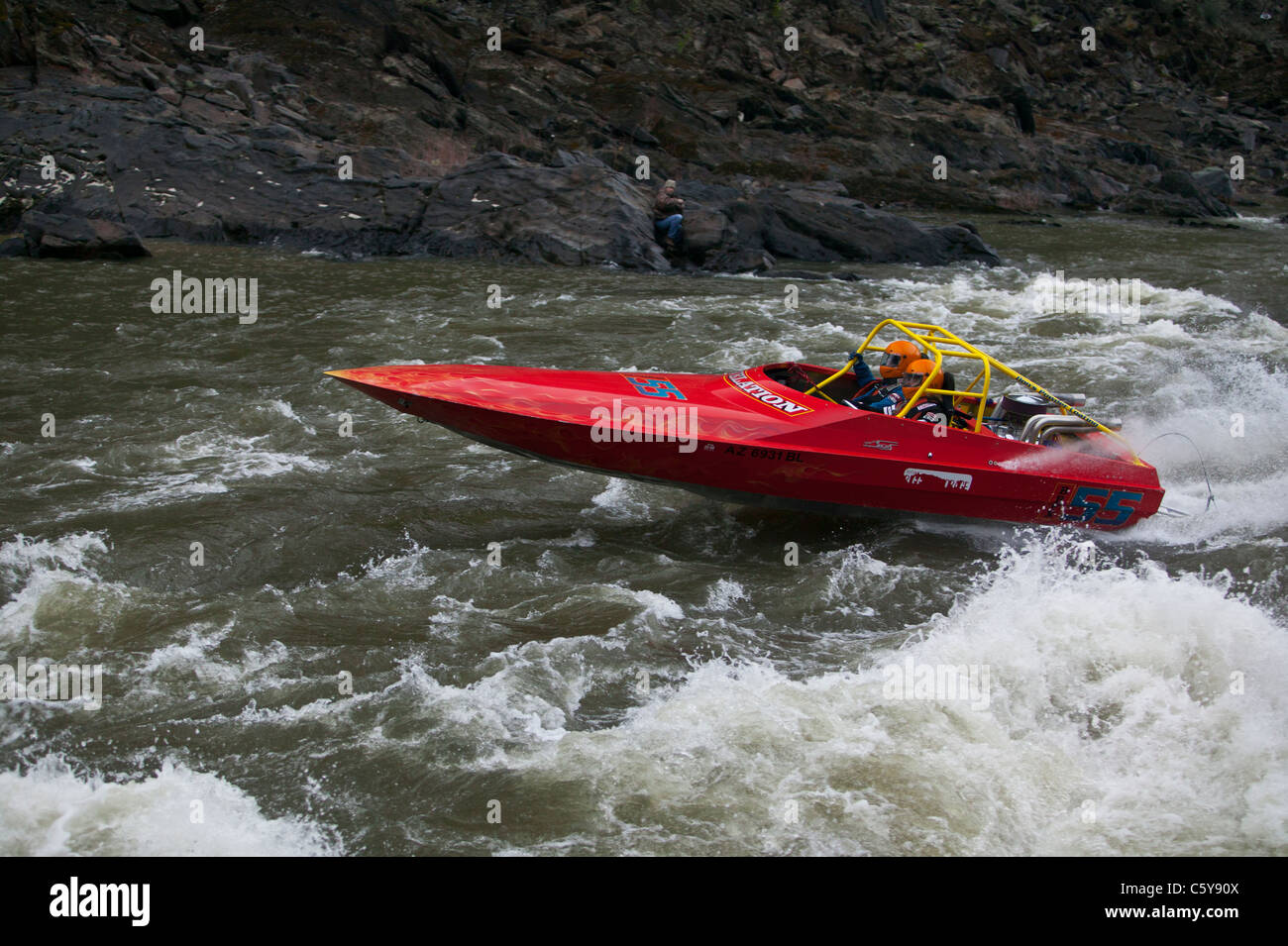 #55, Revelation, powers through Time Zone rapids during the 2008 Salmon ...