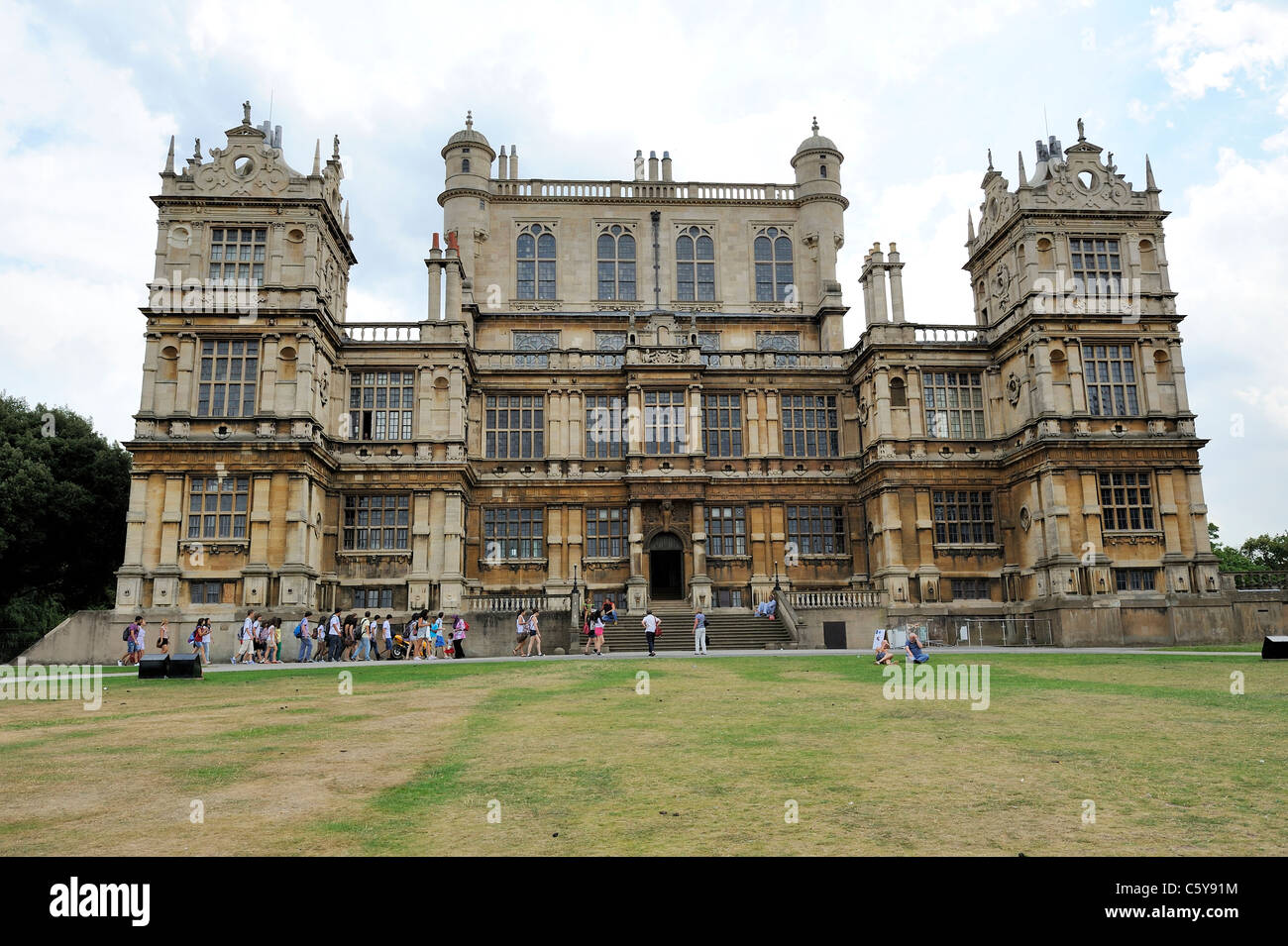 wollaton hall wollaton park nottingham england uk foreign tourists in ...