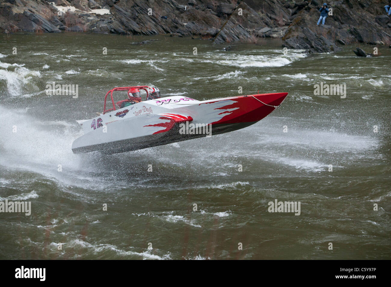 Jesse LaForest powers through Time Zone rapids in his #16 Wocket during ...