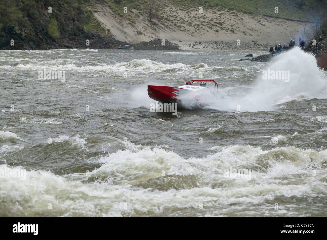 Jesse LaForest powers through Time Zone rapids in his #16 Wocket during ...
