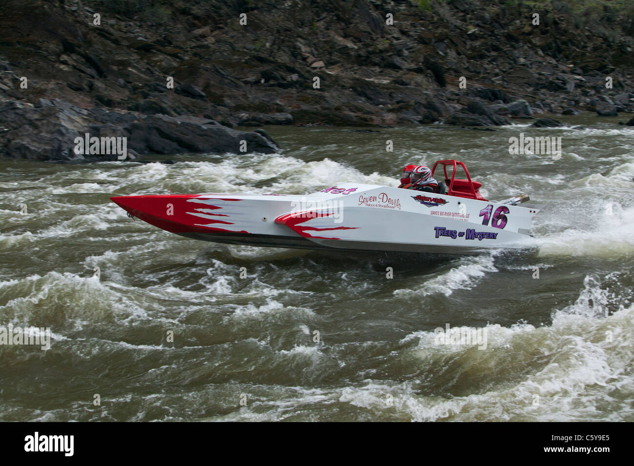 Jesse LaForest powers through Time Zone rapids in his #16 Wocket during ...
