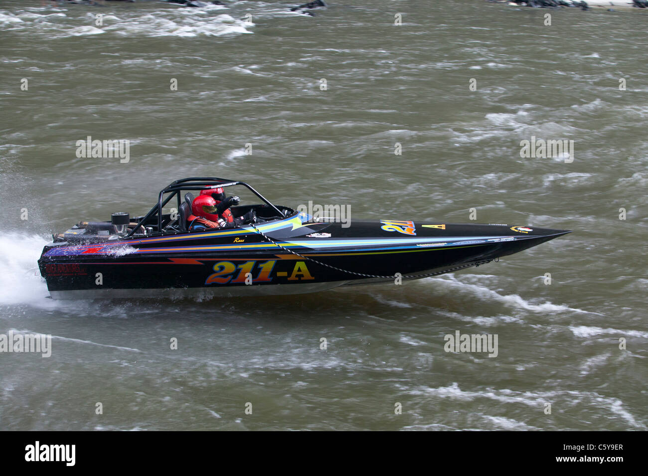 Salmon River Jet Boat race, Riggins, Idaho Stock Photo - Alamy