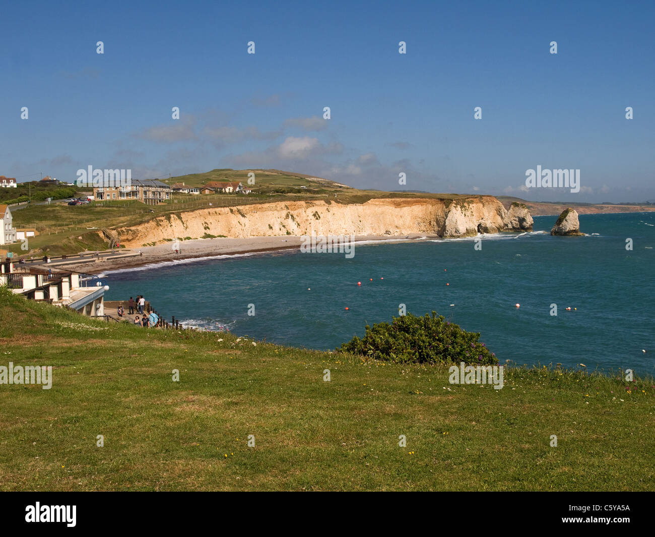 Freshwater Bay Isle of Wight England UK Stock Photo - Alamy